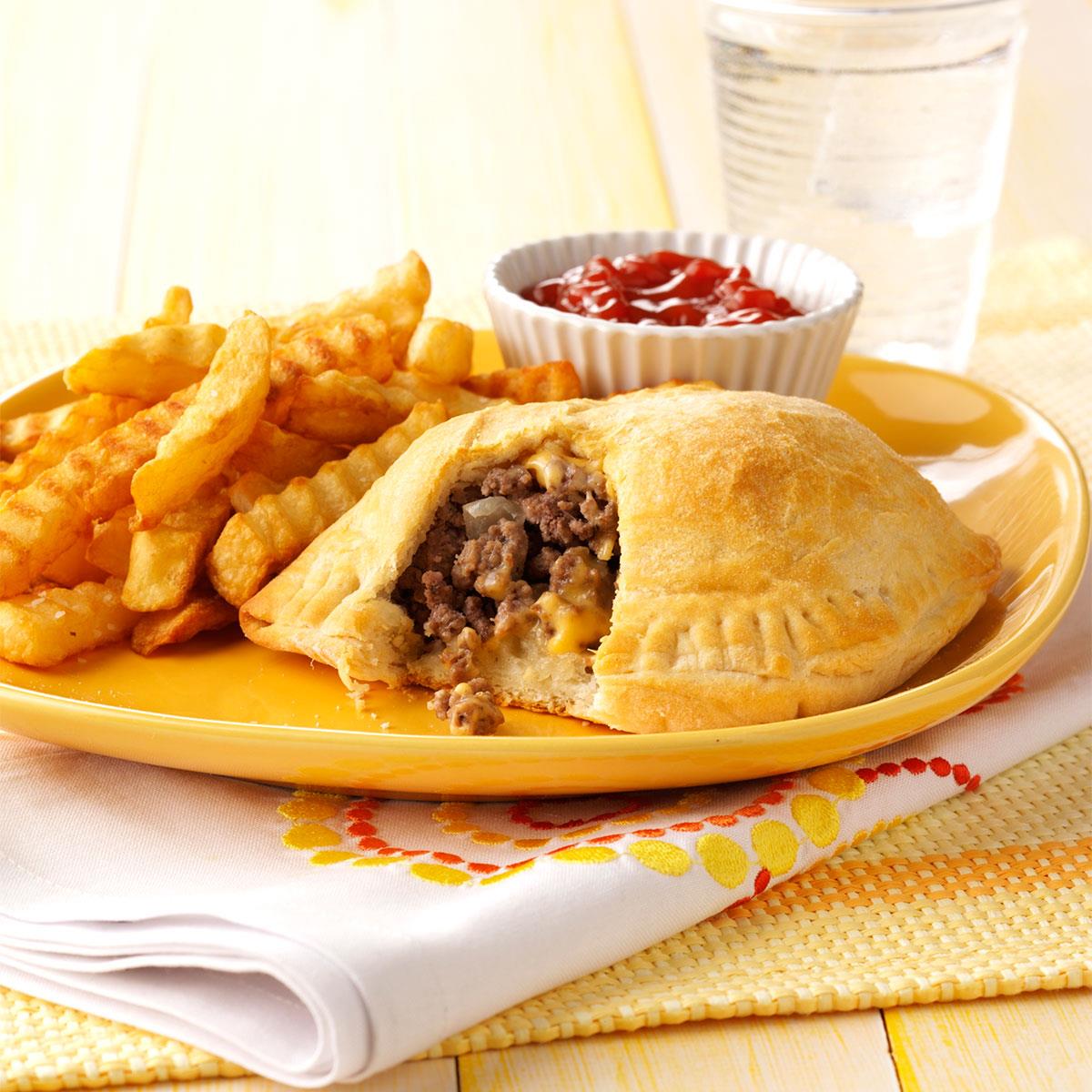 Cheeseburger Pockets Recipe | Taste of Home