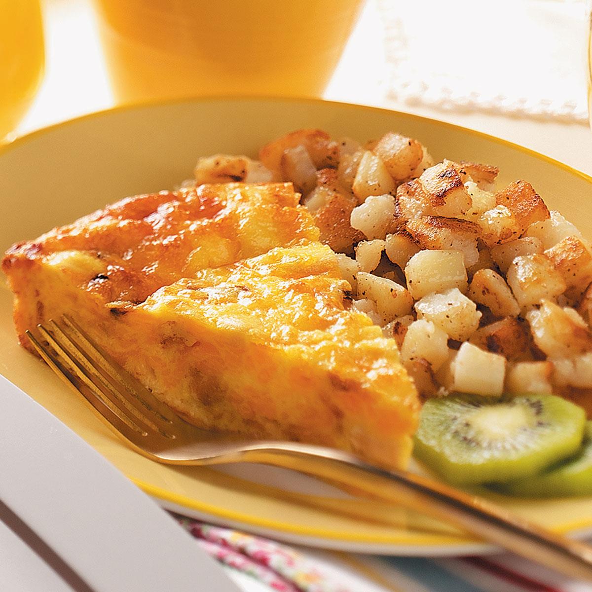 Crustless Chicken Quiche Recipe | Taste of Home