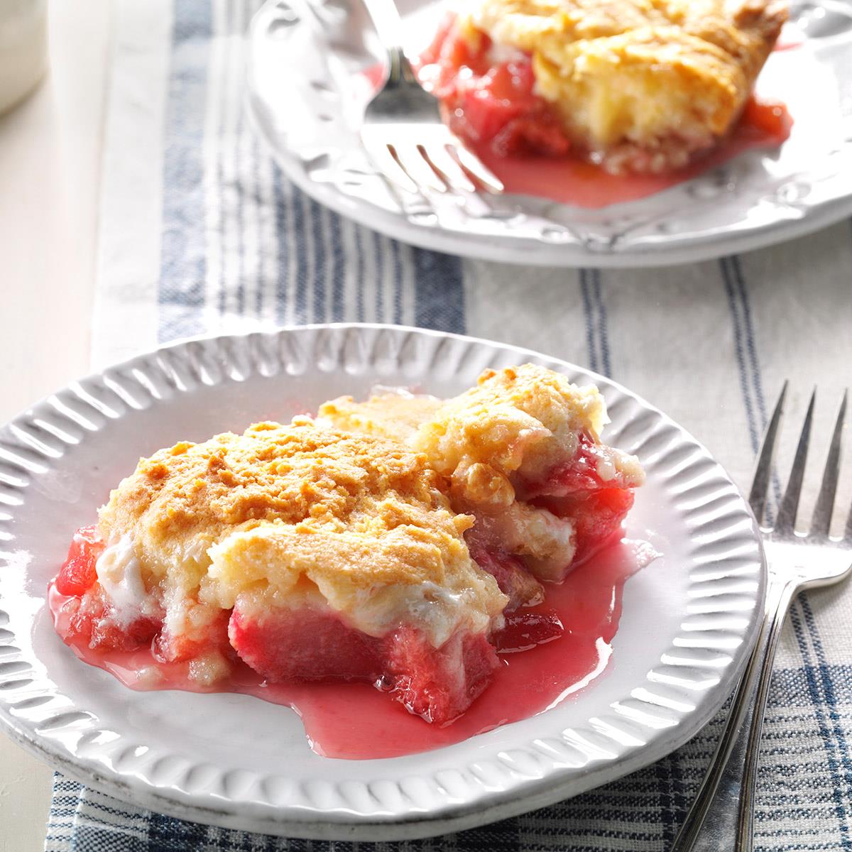 Rhubarb Mallow Cobbler Recipe | Taste of Home