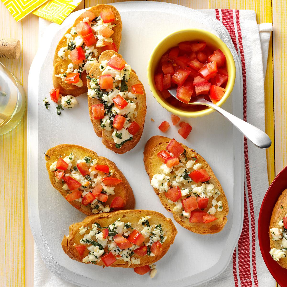 Feta Bruschetta Recipe | Taste of Home