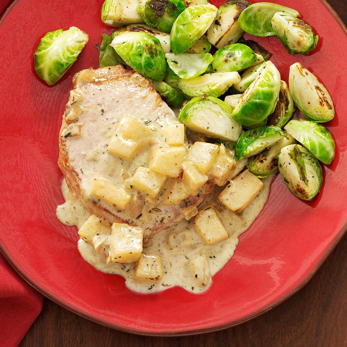 Pork Chops Normandy Recipe | Taste of Home