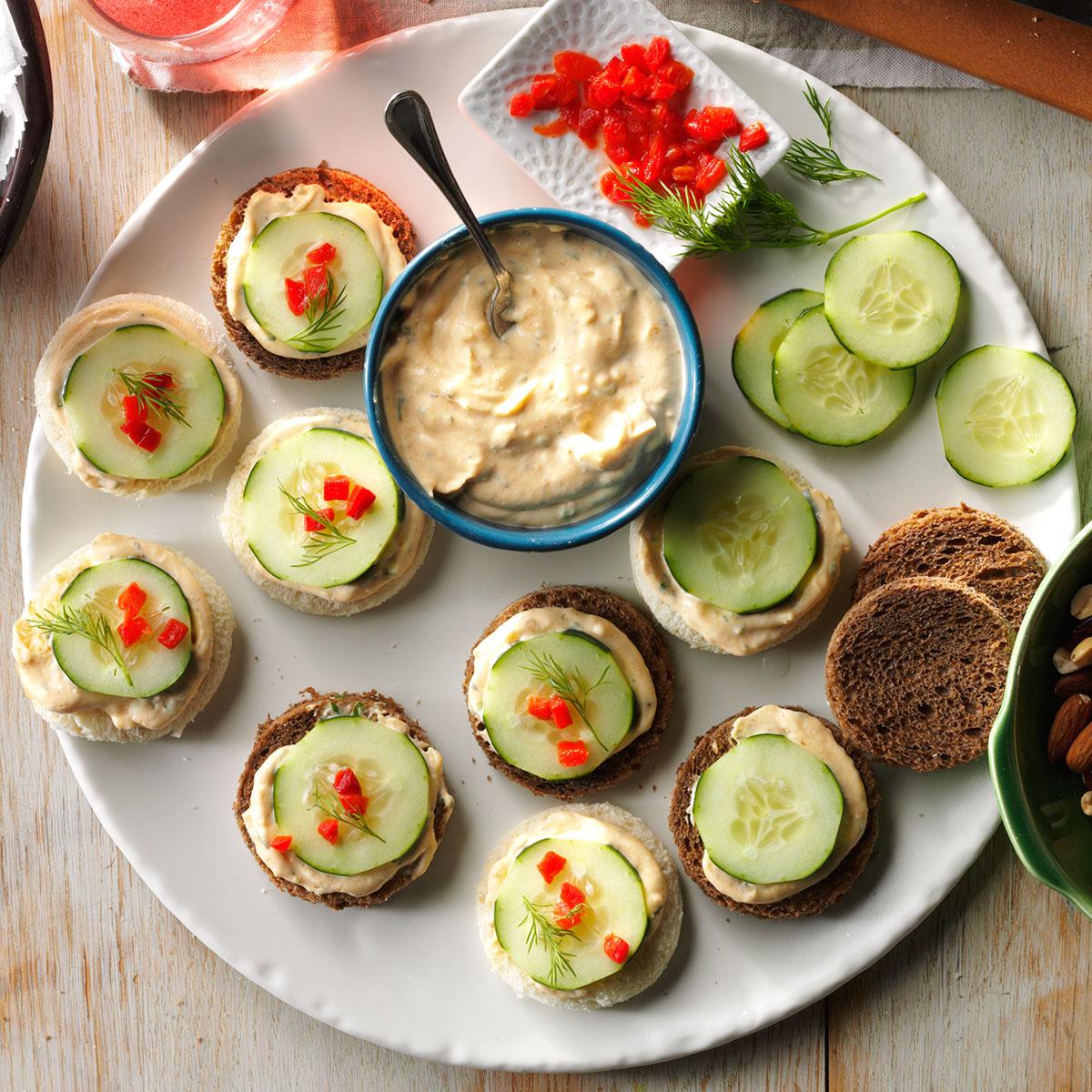 Cucumber Canapes Recipe | Taste of Home