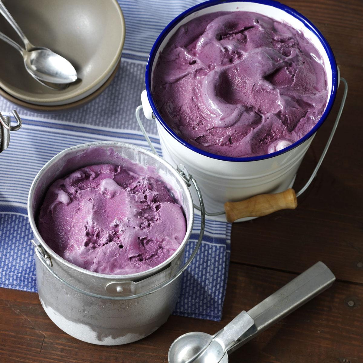 Blueberry Ice Cream Recipe | Taste of Home