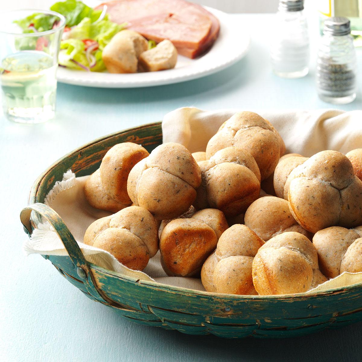 Blue-Ribbon Herb Rolls Recipe | Taste of Home