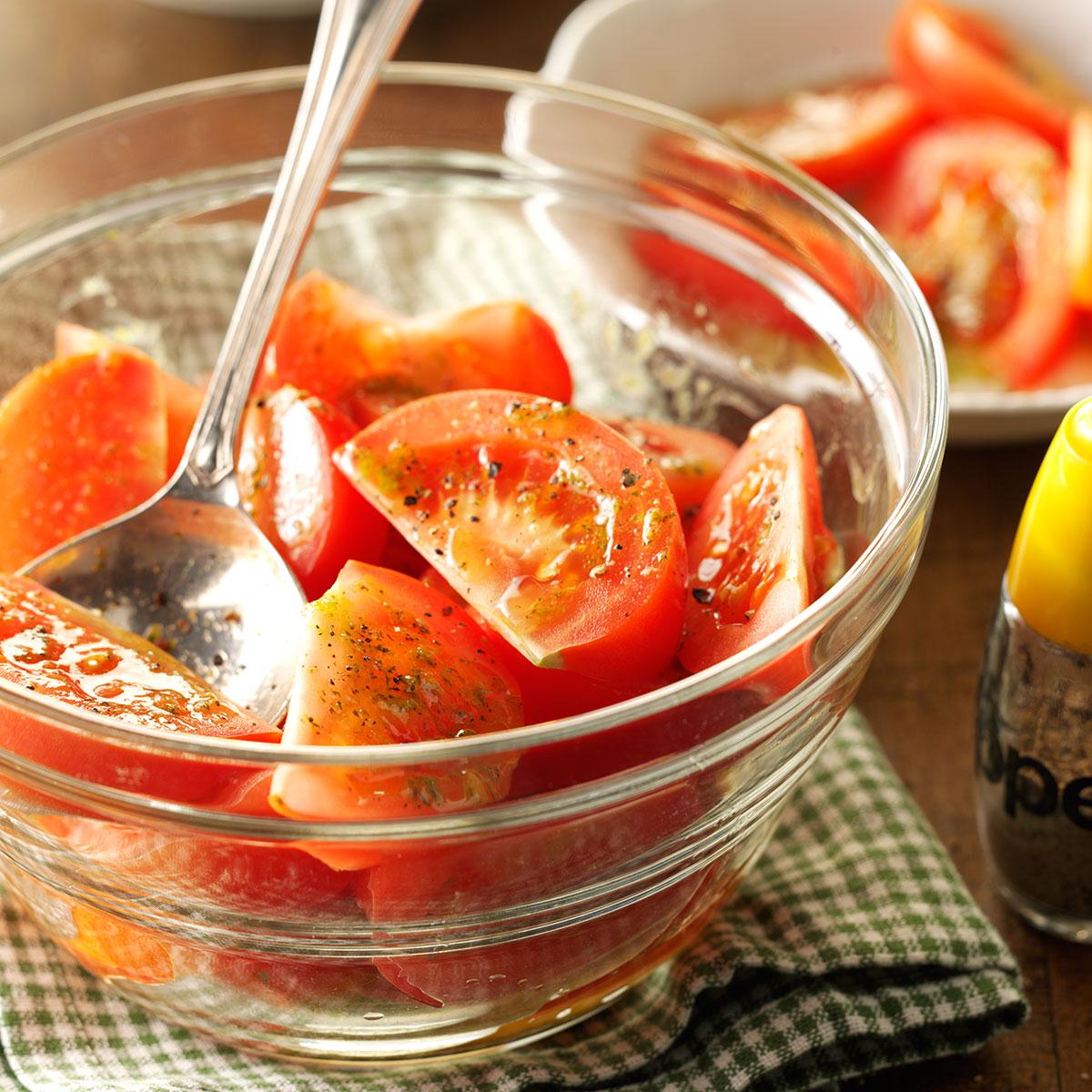 Festive Tomato Wedges Recipe | Taste of Home