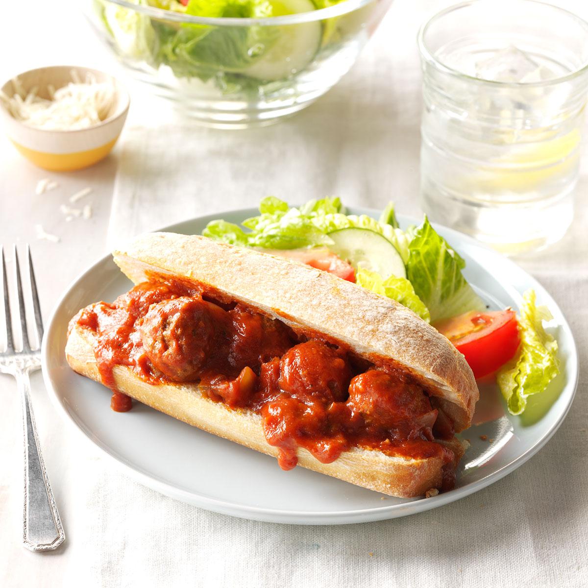 Italian Meatball Subs Recipe | Taste of Home