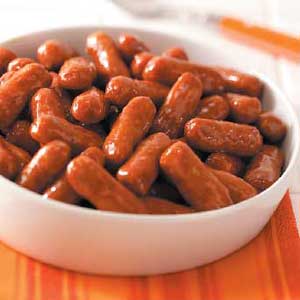 Simmered Smoked Links Recipe | Taste of Home