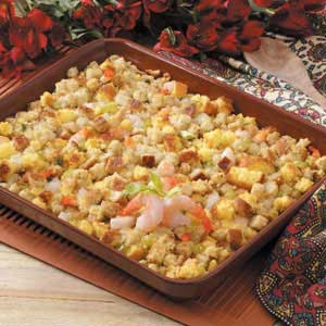 Shrimp Corn Bread Dressing Recipe | Taste of Home